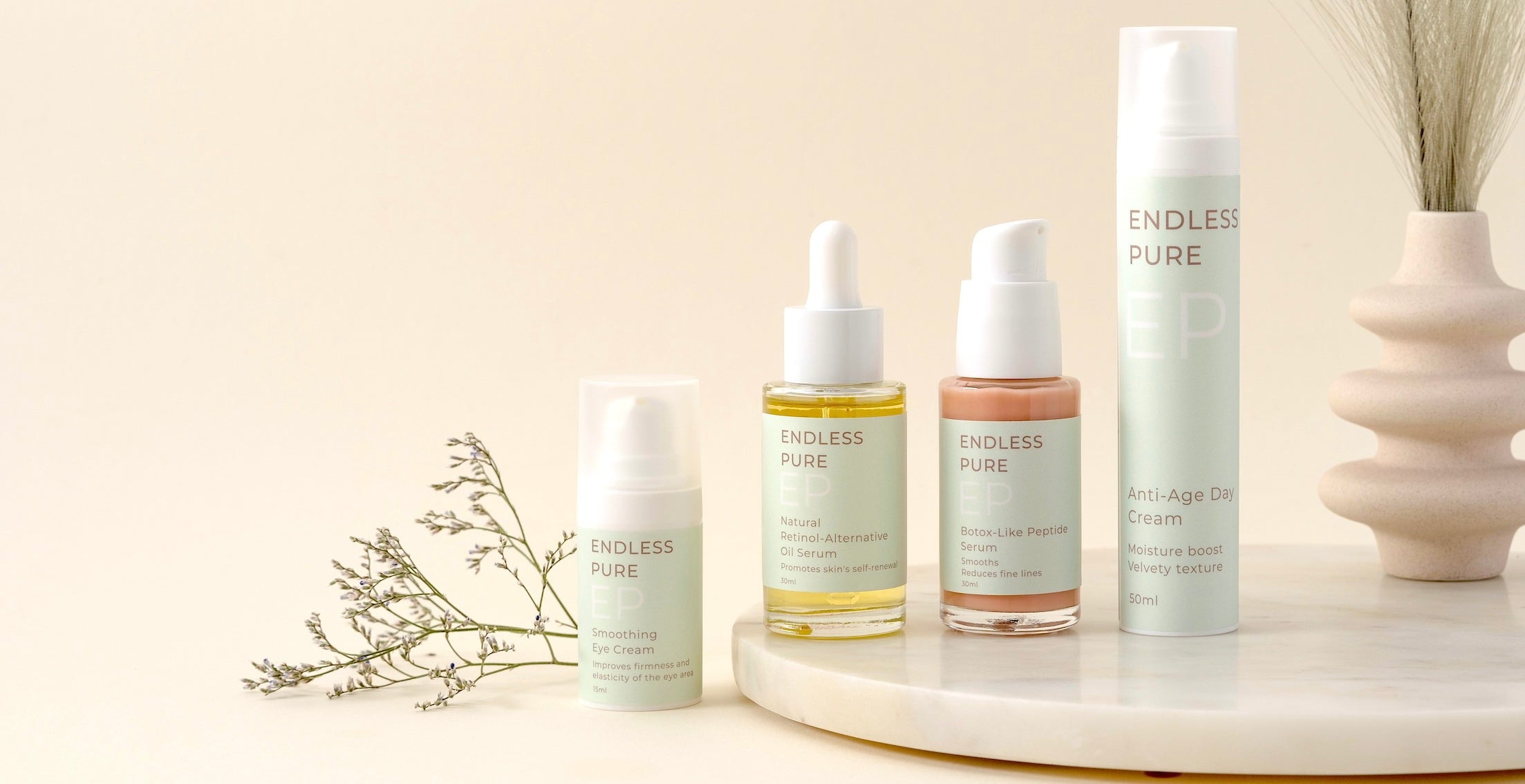 ENDLESS PURE | Shop of natural skincare | Anti-age serums and creams